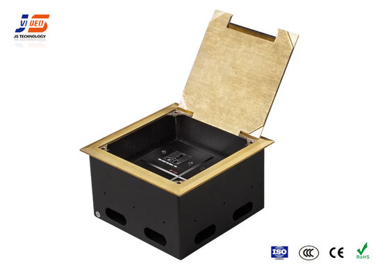 Plug And Socket Recessed Floor Box Cable Management Power Outlet