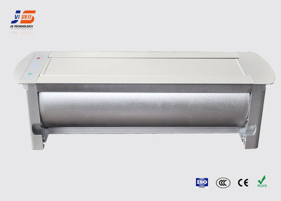 Aluminum Tabletop Connection Box Electrical Flip Socket Audio Video Interface