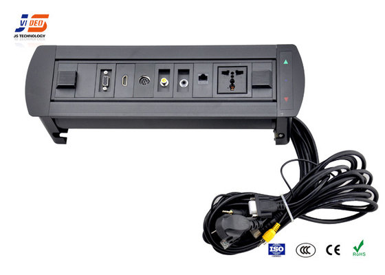Stylish Motorized Tabletop Sockets Outlet AV Desktop Socket With USB VGA