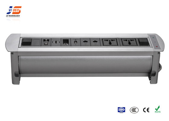 Flush Mounted Motorized Tabletop Interconnect Box HDMI VGA RJ45 AV