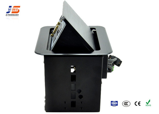 Retractable Desk Pop Up Outlet , 240 V Conference Table Connection Box