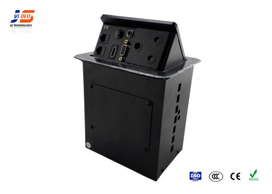 Aluminum Tabletop Interconnect Box VGA HDMI AC Power Table Top Socket