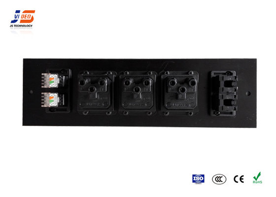 Aluminum Black Wall Mounted Socket Multimedia VGA HDMI USB Sandblast Finishing