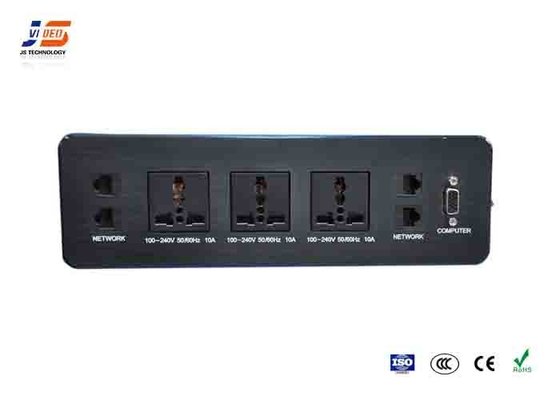 Conference Table Flush Mounted Outlet  / Media Box with Power Socket RJ45