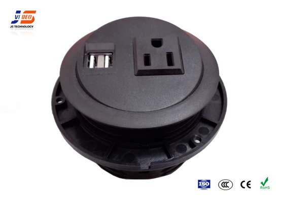 Smart Elegant Power Grommets Tabletop Connection Box Desk Plug Round