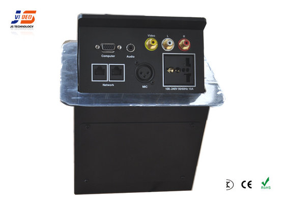 RJ45 , VGA Multifunctional Tabletop Interconnect Box For Conference Table