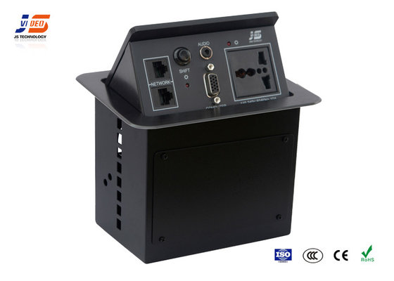 Universal Tabletop Interconnect Box Conference Socket AC Power Video