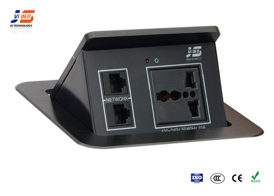 Computer TableTop Interconnect Box With RJ45 ports , Table Connection Box