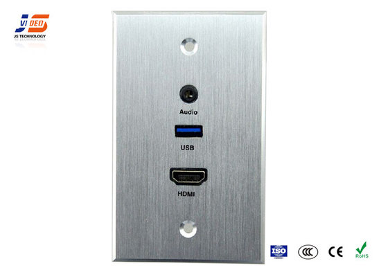 Multi Media Wall Plate , Audio Video System with RoHS Certificates
