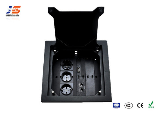 Aluminum Flush Mount Plug Outlet AV Hdmi Rca Vga Connection Socket Box
