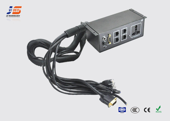 VGA Multimedia Connection Box For Meeting , Conference Table Connectivity Box