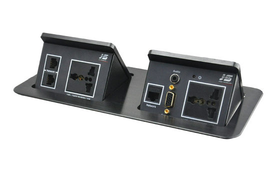100V - 240V 3 Pin AC Power Plug Tabletop Interconnect Box , Connection Box