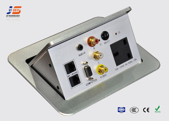 Flush Mount Conference Multimedia Tabletop , Universal Power Outlet