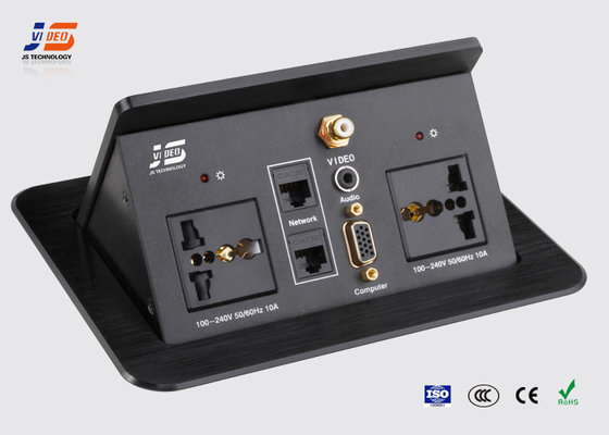 3 Pin Plug Conference Office Desk Outlet audio F-Terminal block
