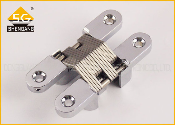 Professional American Hinge / Invisible Zamak Concealed Hinges For Thick Doors 30mm