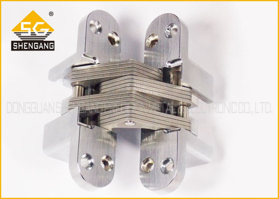 Hidden 180 Degree Cross Concealed Inside Door Hinges Of Zinc Alloy