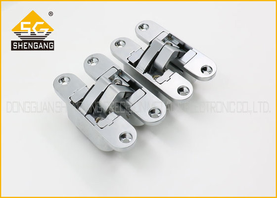 Hidden 3D Adjustable Bookcase Invisible Door Hinges Hardware 180 Degree