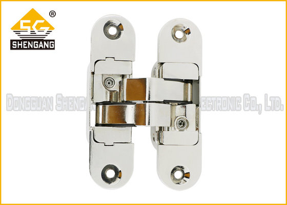 Zinc Alloy 3D Adjustable Invisible Door Hinges Hardware 180 Degree