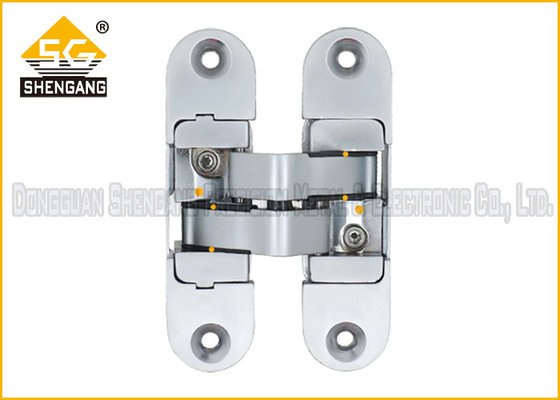 Zinc Alloy Concealed Invisible Door Hinges , 3D Adjsuatble Cupboard Door Hinges