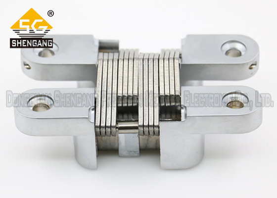 Brass Chrome Invisible 180 Degree Hinges For Swinging Door / Cabinets