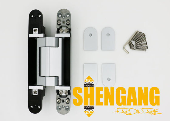 GB Zinc Alloy Concealed Door Invisible German Hinges / Zamak Hinge Hardware 180 Degree
