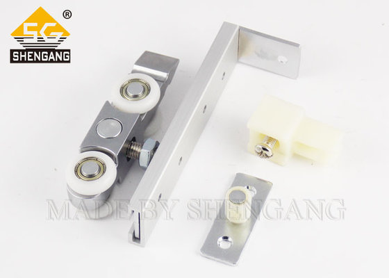 Zinc Alloy Sliding Door Hardware , Adjust Slide Door Roller Hanging Pulleys