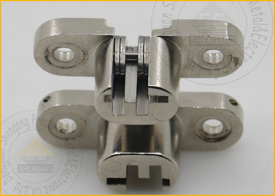 43*18*13mm Metal Invisible Small Concealed Hinge For Luxury Boxes Cross Hinges For Jewelry Box And Small Box
