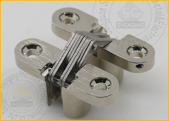43*18*13mm Metal Invisible Small Concealed Hinge For Luxury Boxes Cross Hinges For Jewelry Box And Small Box