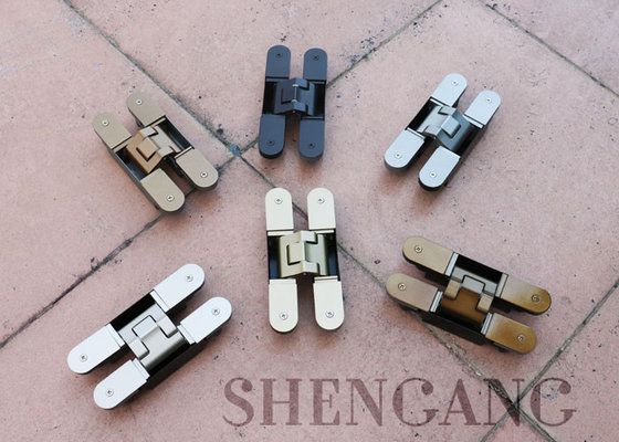 80kg Die Casting Hinge Heavy Duty Concealed Door Hinges 180 Degree For 40mm Door