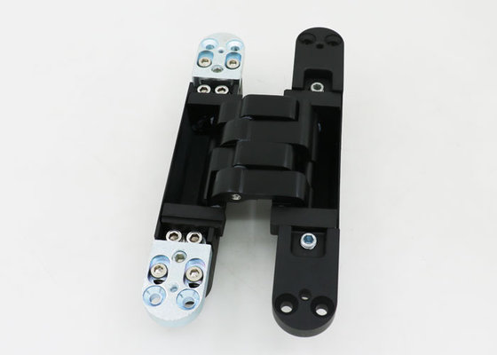 Flush Commercial Invisible Door Hinges Concealed Adjustable Black 220 Lbs 100kg