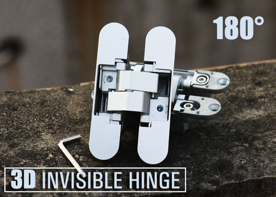 3D Adjustable Zinc Alloy Concealed Italian Hinges For Wooden Door