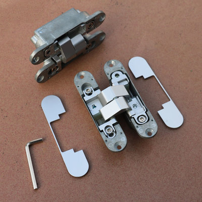 3d concealed hinges Zamac invisible hinge 180 degree adjustable hinges