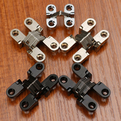 180 Degree Zinc Alloy Invisible Folding Door Cross Hidden Hinges