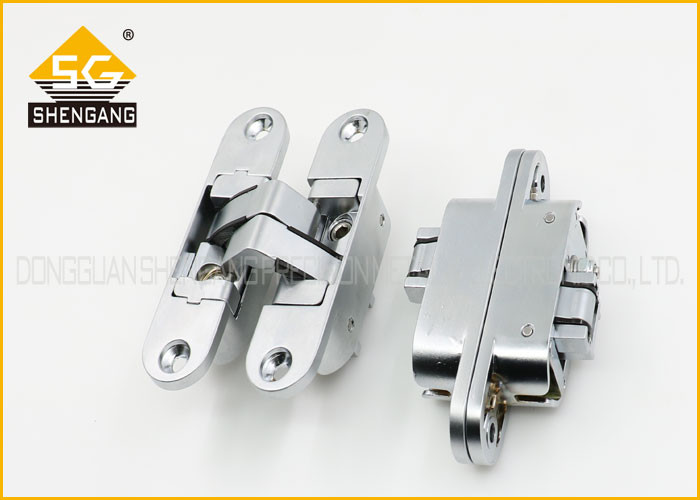 180 Degree Adjusted Invisible Door Hinges Support Copper / Brass Finishing