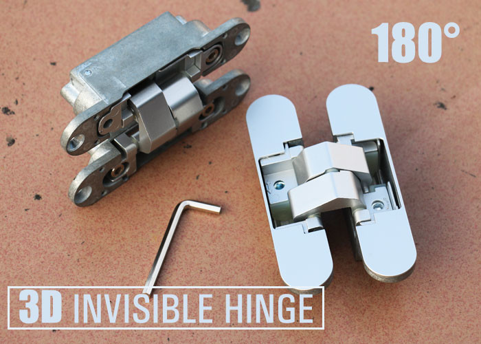 Heavy Duty European Hinges Adjustable Concealed Door Hinge 180 Degree Open