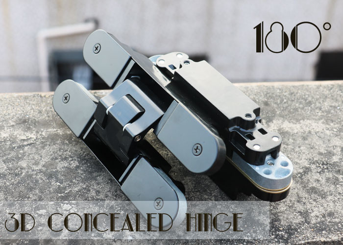 Zinc Alloy Concealed Door Hinge Stainless Door Hardware 160 x 28 x 28 x 32 mm