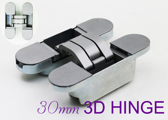 60kgs Loading Zinc Alloy Adjustable 3d Invisible Hinges For Wood Door