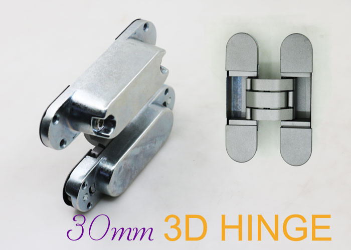 3D Zinc Alloy Adjustable Door Hinges For Commercial Wood Frames