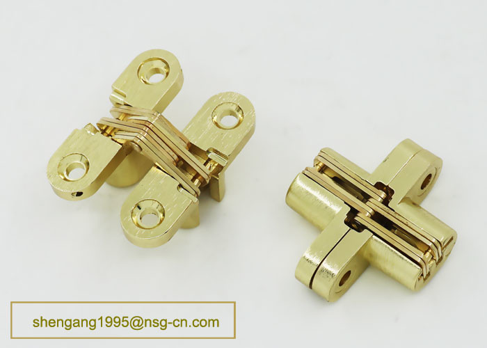 180 Degree 44 Mm Zinc Alloy Firm Furniture Wooden Box Hidden Hinge Easily Installed