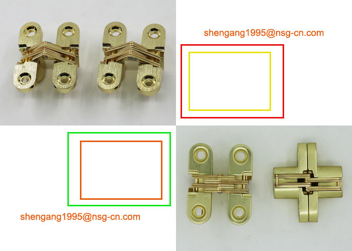 Brass / Gold 180 Degree Opening Invisible Hinge Soss Small Hinges SG-HC 104#1