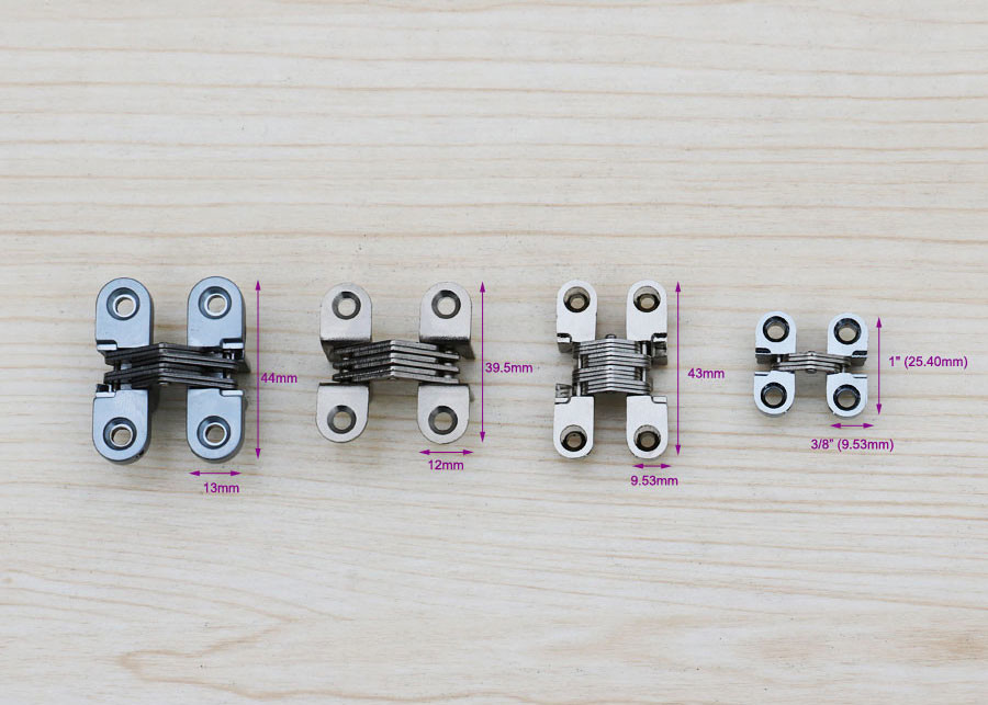 Soss Model 104#1-01b Invisible Hinge , Tiny Small Concealed Hinge For Jewel Box , Wine Cabinet