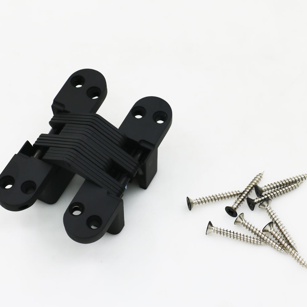 China supplier black concealed soss door hinge 180 degree opening