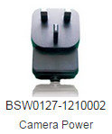 Europe DC CCTV Camera Charger 3 Pin Rechargeable with High Power