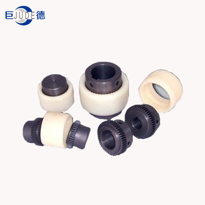 Nylon curved tooth precision gear coupling with nylon sleeve