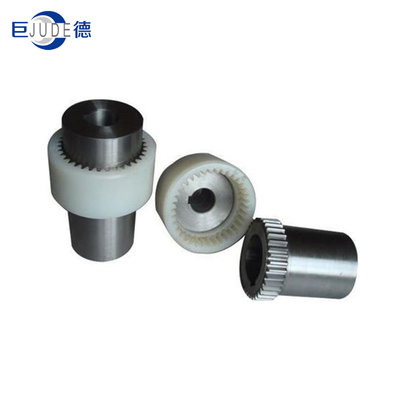 Nylon curved tooth precision gear coupling with nylon sleeven   Nylon  inner gear type Coupling