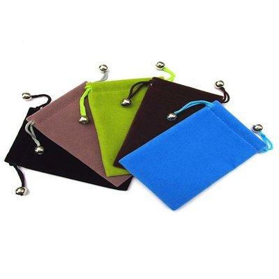Custom Printed Suede Jewelry Pouch Cadmium Free Fabric For Christmas Gifts supplier