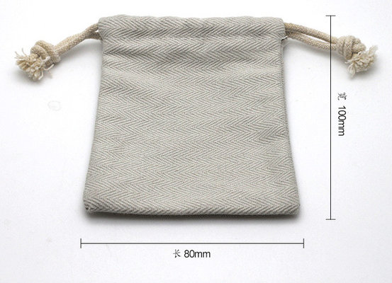 Attractive Style Fabric Jewelry Pouches Natural Printed Environmental Friendly supplier