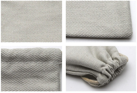Attractive Style Fabric Jewelry Pouches Natural Printed Environmental Friendly supplier