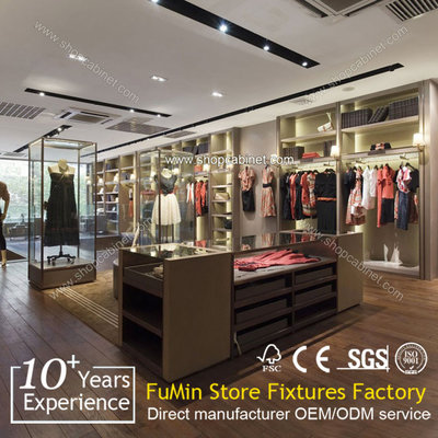 clothes display wall shelf for stores supplier