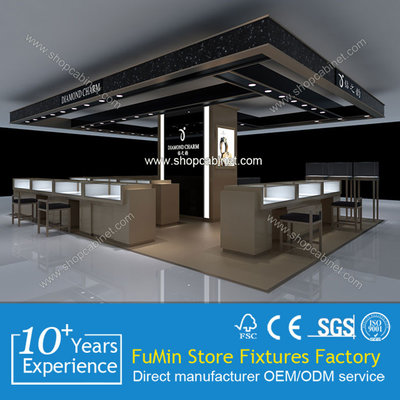 Customization jewellery shop furniture in high quality used jewelry showcases desig supplier